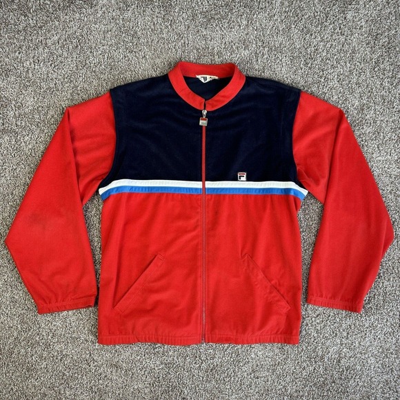 Fila | Jackets & Coats | Vintage Fila Velour Convertible Jacket Zipoff ...